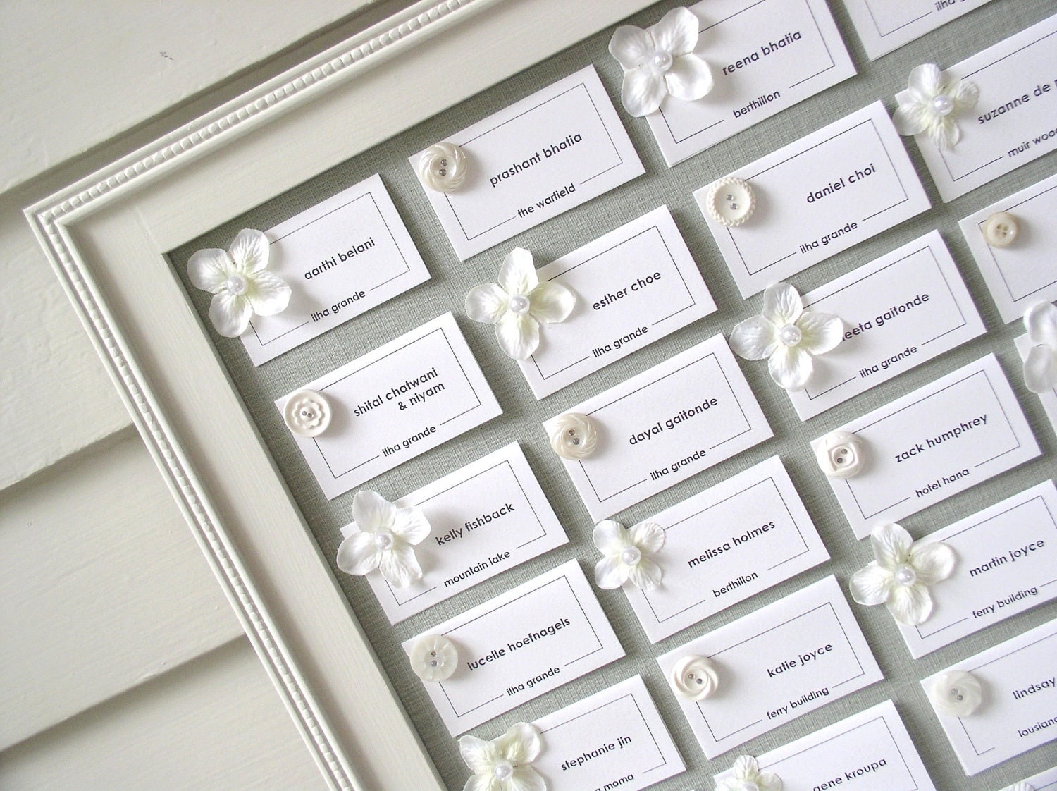 WEDDING SEATING CHART Decor Deluxe Escort Card Display