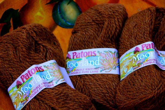 Wool Yarn Patons Moorland Double Pure Laine knitting NIB new