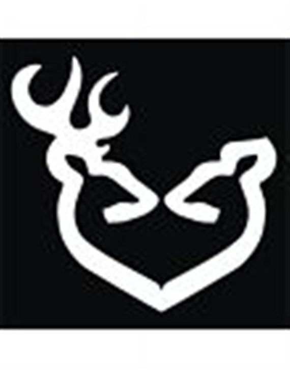 Items similar to Deer Head Heart Decal on Etsy