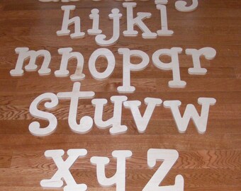 Ready to SHIP- 8 inch Unpainted Wooden Letters-Wood Letters-Wall ...