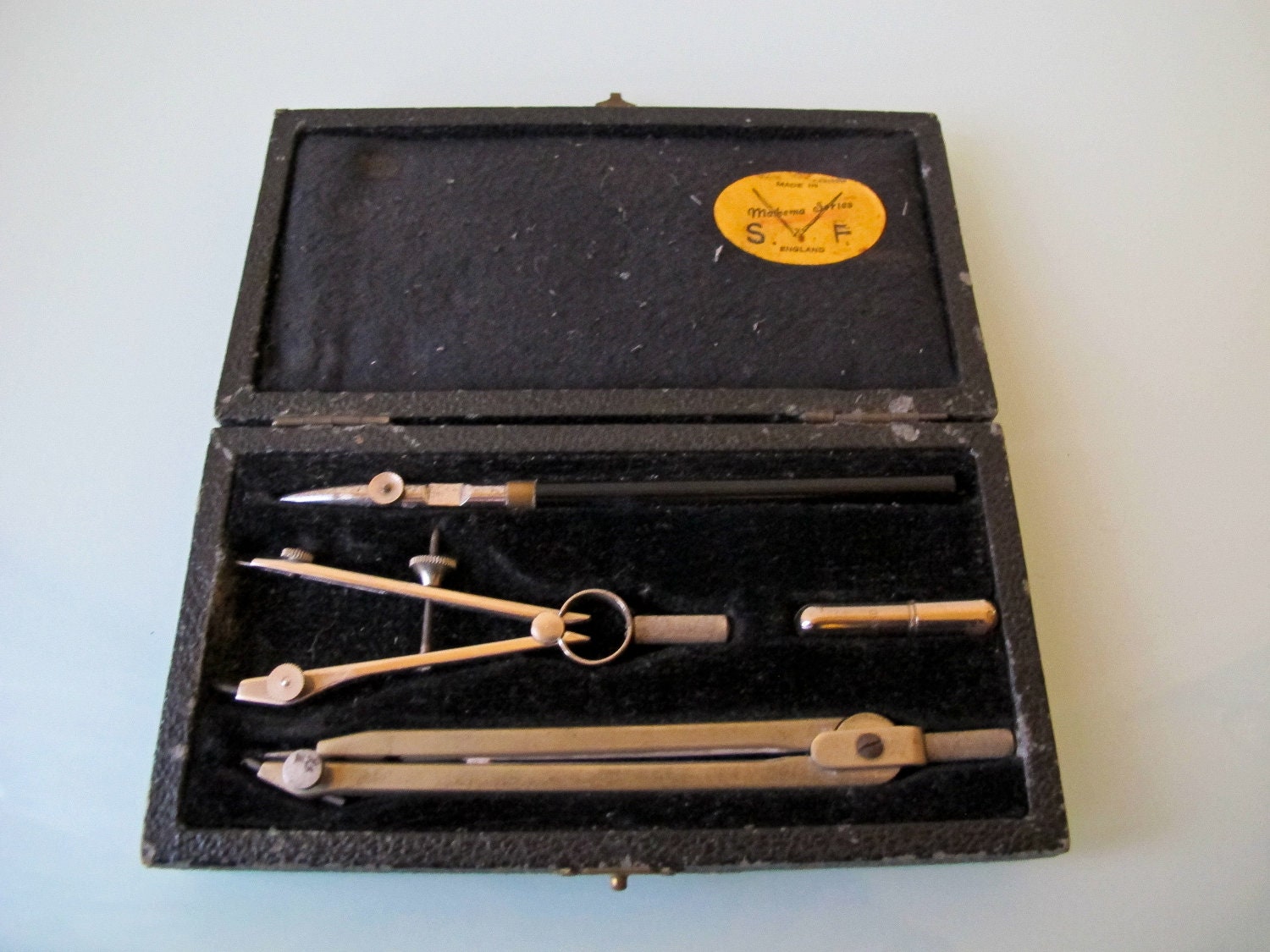 Vintage Mathematical Instrument Set by TwitTwooVintage on Etsy
