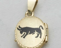 Popular items for yellow gold locket on Etsy