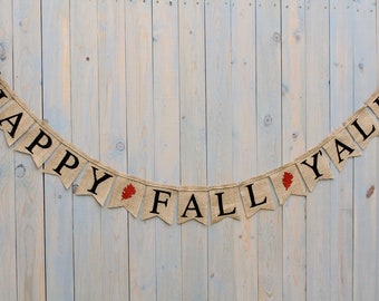 Happy fall banner | Etsy