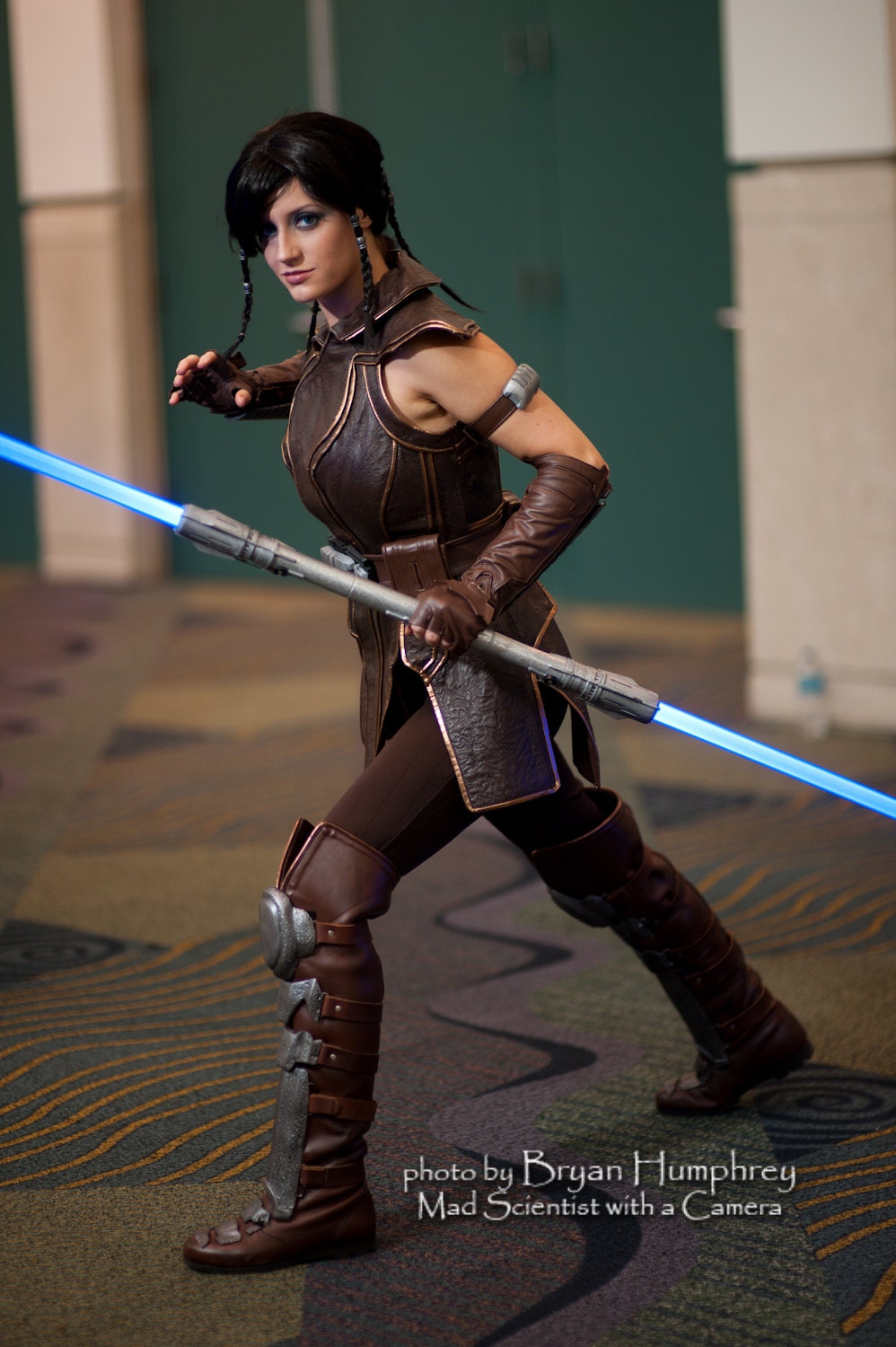 Custom leather costume based on Satele Shan from The Old