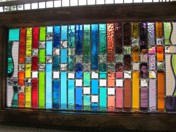Stained Glass Rainbow by VancouverStainGlass on Etsy
