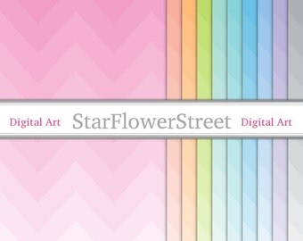 Instant Big Chevron Digital Paper Scrapbook large pattern