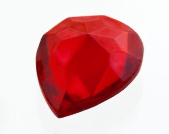 Popular items for ruby red jewel on Etsy