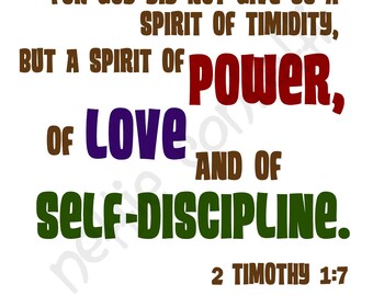 Popular items for 2 timothy 1 17 on Etsy