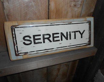 Serenity sign | Etsy