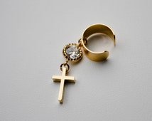 Popular items for cross ear cuff on Etsy