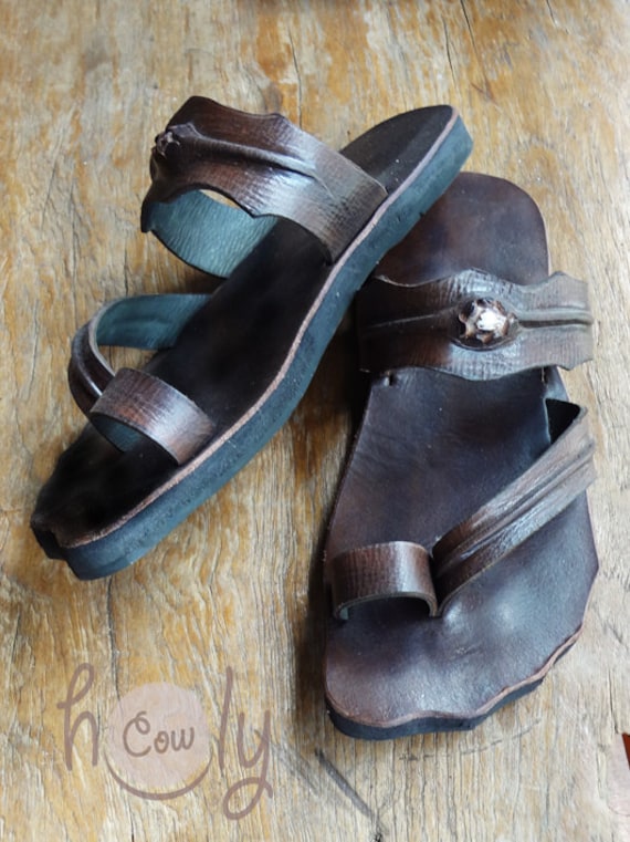 Handmade Sandals Leather Sandals Mens Sandals by HolyCowproducts
