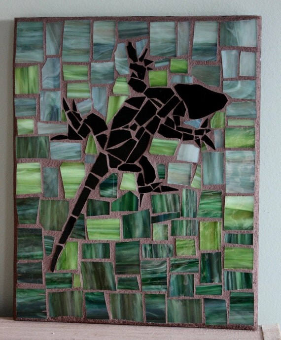 Items similar to Lizard Gecko Stained glass mosaic Panel on Etsy