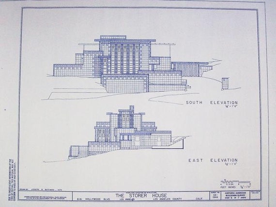 Frank Lloyd Wright Blueprint Paper