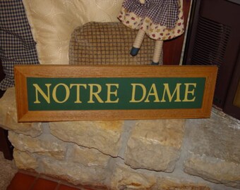 Notre dame bar signs | Etsy