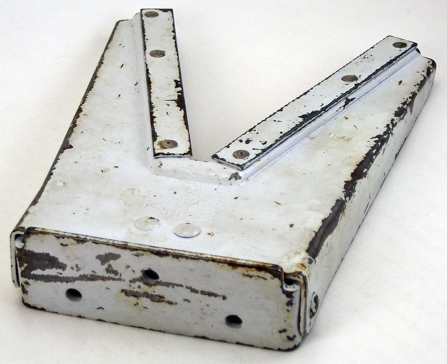 Vintage ZIM Jar Opener Steel White Enamel Wall Mounted Plate