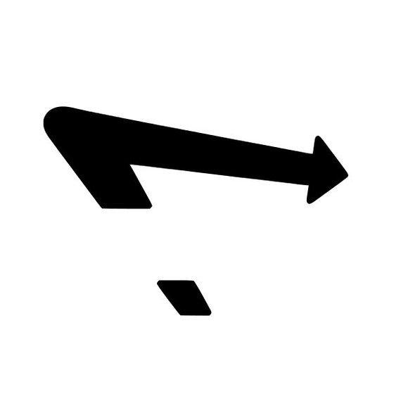 Items similar to In-N-Out Arrow Vinyl Decal on Etsy