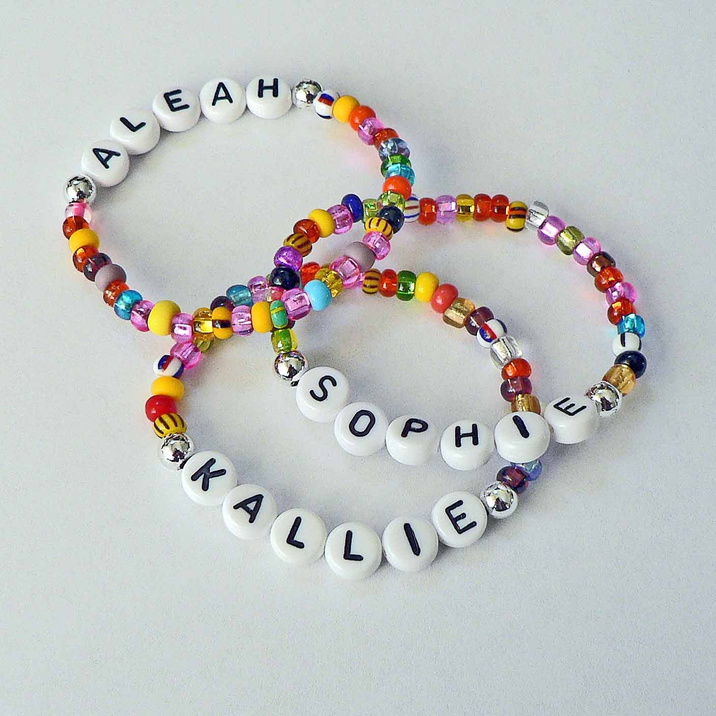 Children s Jewelry Name Bracelet PERSONALIZED Party Favor