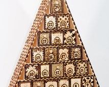 Unique wooden advent calendar related items | Etsy