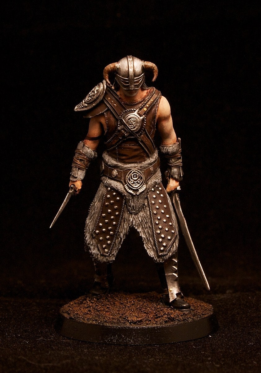 Resin kit figure of Dovakin - the Dragonborn Skyrim Miniature | Skyrim ...