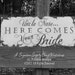 Here Comes Your Bride Sign PERSONALIZED by MyPrimitiveBoutique