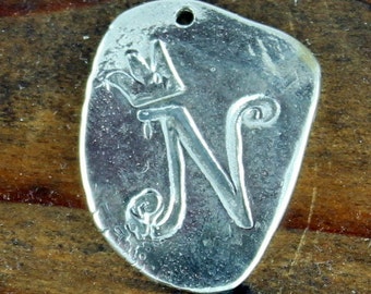 Letter n with crown | Etsy