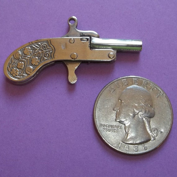 Vtg 50's 1 5/8 Miniature TOY Cap Gun by tallulahTALLULAH on Etsy