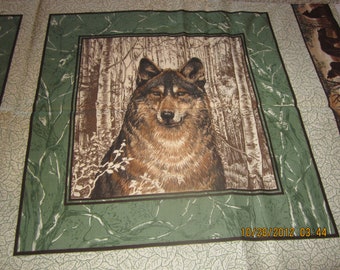 Unique wolf fabric panel related items | Etsy
