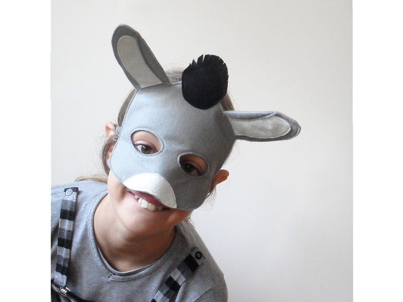 Kids Donkey Mask for Carnival and Nativity Play Children