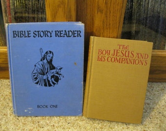 2 Antique Bible Story Books
