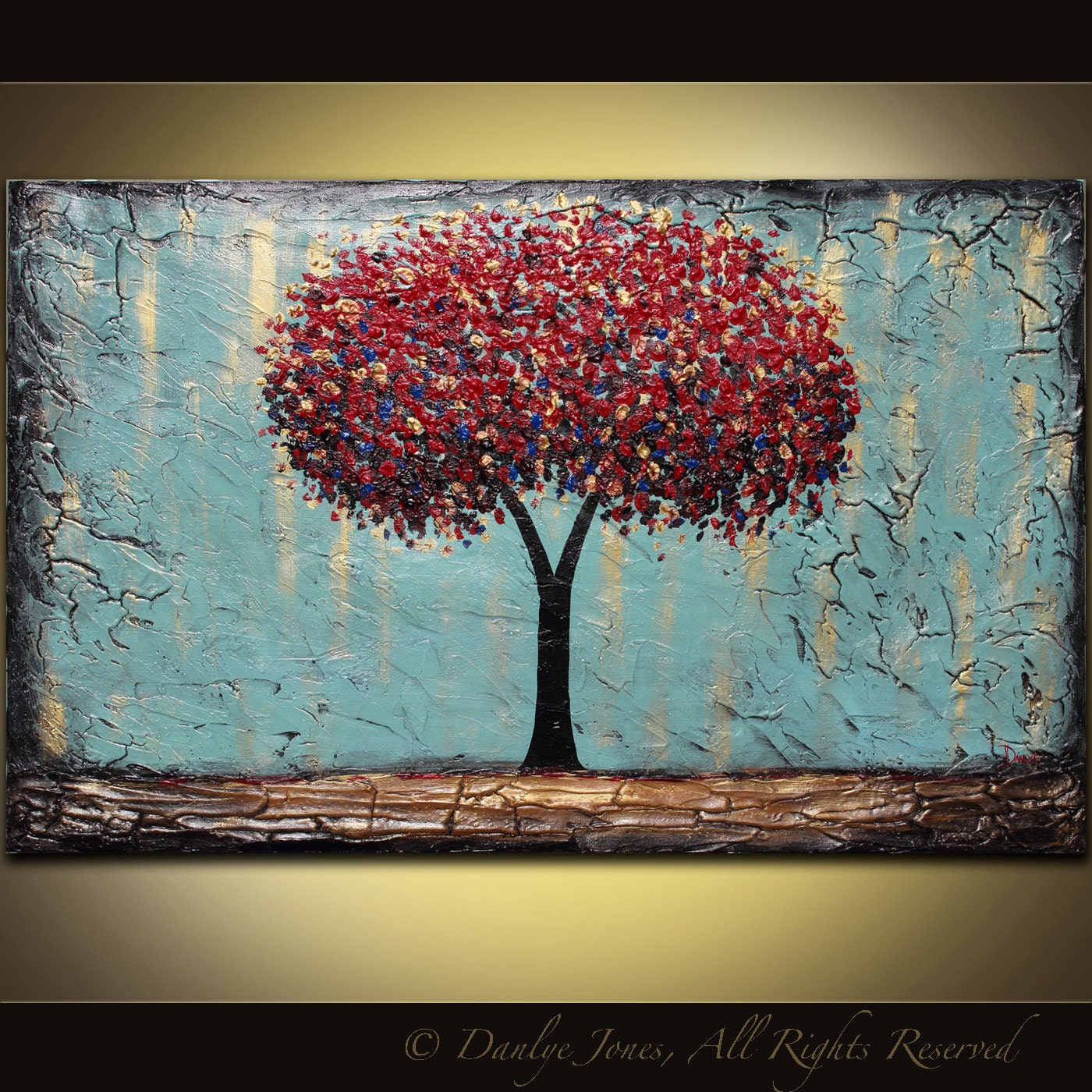 Acrylic Painting Abstract Tree