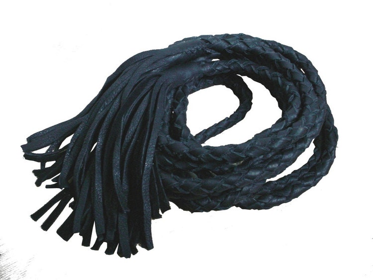 Leather Body Harness Braided leather rope Dark by ManoBello