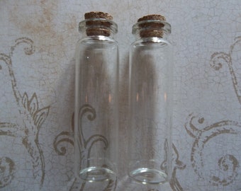 Vintage glass vials | Etsy