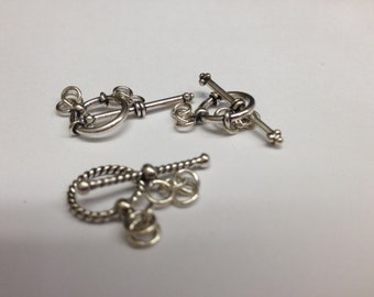 Items similar to Toggle Clasp Dangle Earrings on Etsy