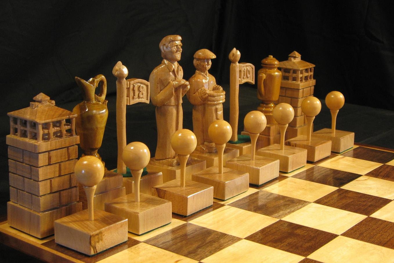 The Golf Chess Set by jim arnold