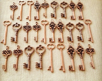 Popular items for copper skeleton key on Etsy