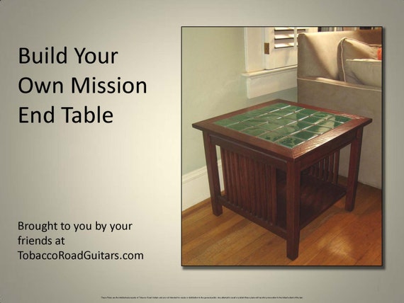 Mission Style End Table Plans and Instructions Mission Style End Table Plans and Instructions