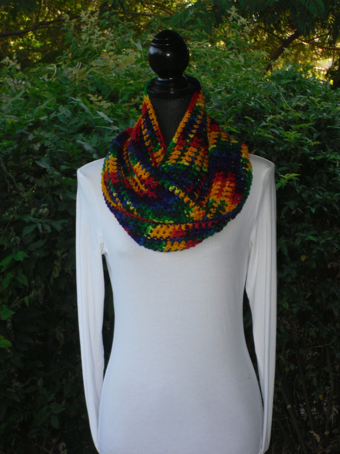 Infinity Eternity Cowl Neck Warmer Circle by SimplyMadeByEileen