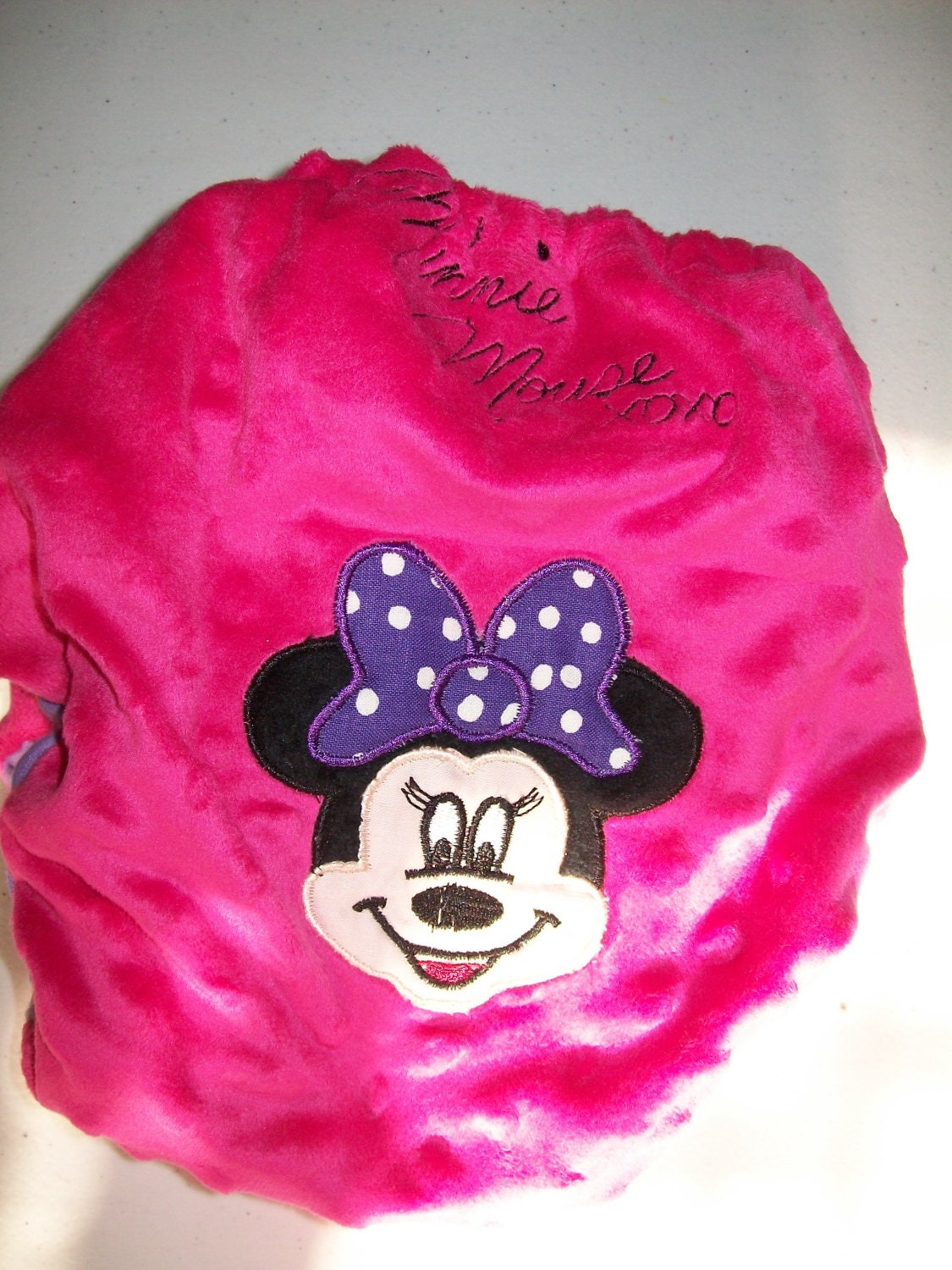 Minnie Mouse All In One Cloth Diaper and Soaker by ninisayssew