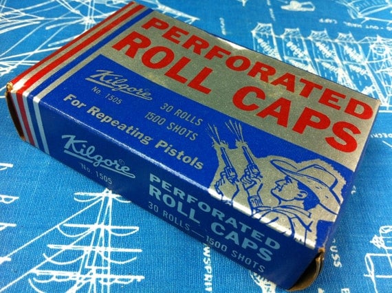Vintage Kilgore Perforated Roll Caps For Repeating Pistols