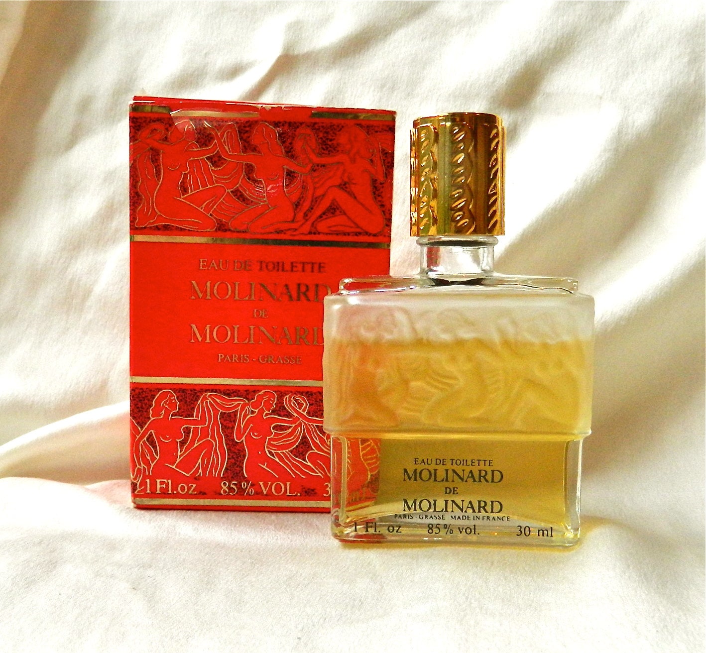 Vintage Molinard de Molinard Perfume Signed Lalique Eau de
