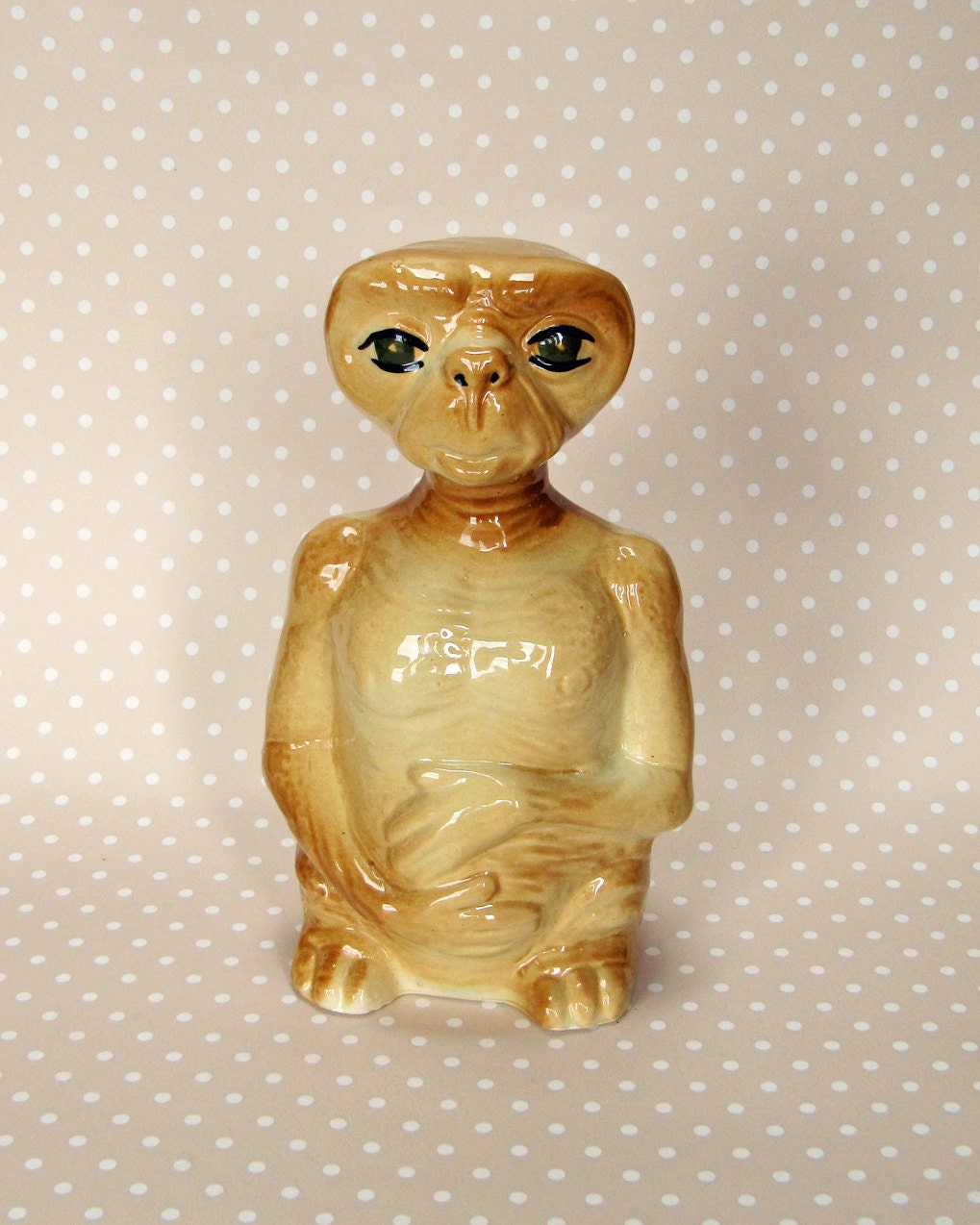 Vintage Retro 80s ET Ceramic Money Box by R. Moss LTD Complete