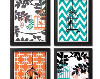 Popular items for bird cage print on Etsy