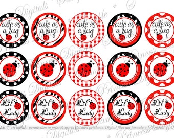Ladybug bottle caps | Etsy