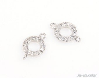 CRH033-C 4pcs / 3 O Ring Bar Connector / 10mm x by JewelBasket