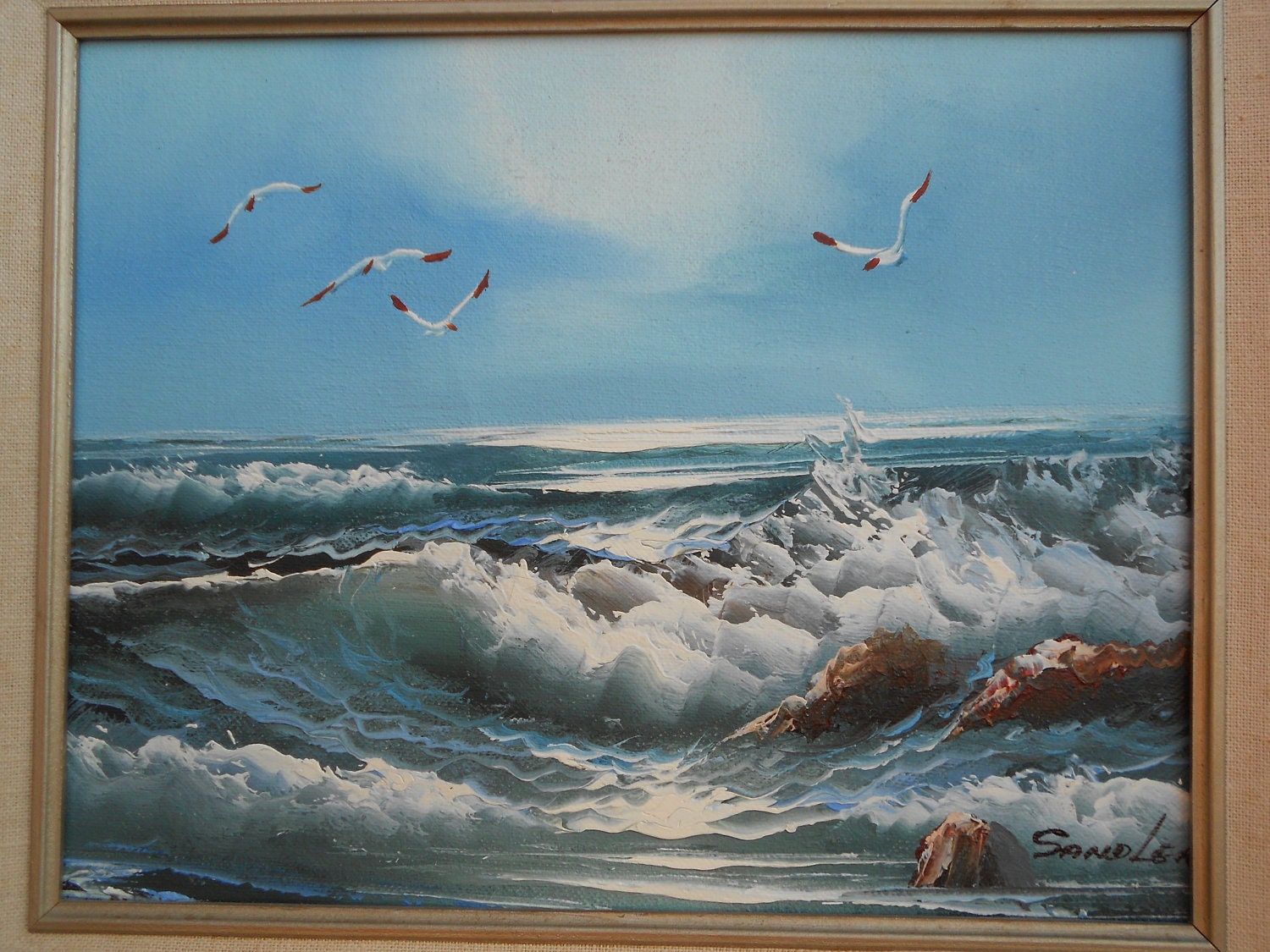 OIL PAINTING SANDLER Original Oil Painting Signed and