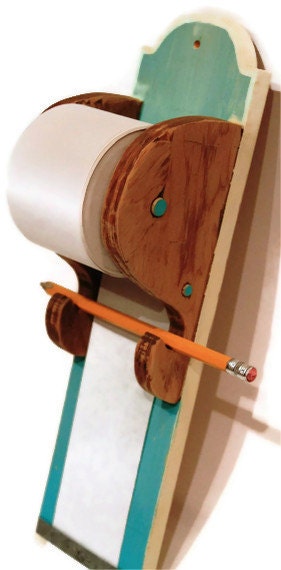 Hanging Note Paper Roll Scroll Grocery List Pencil Holder List