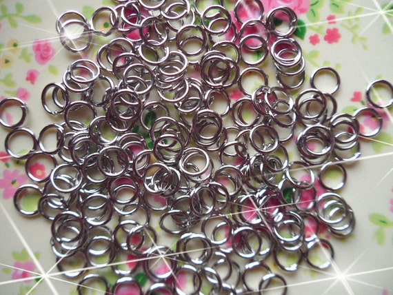 200pcs-Silver open Jump Rings Findings lead-free nickel