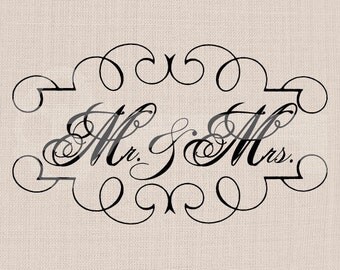 Popular items for mr and mrs script on Etsy
