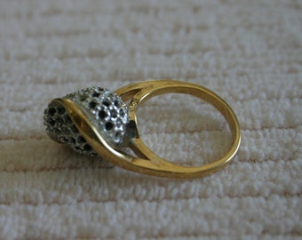 Diamond chip ring | Etsy