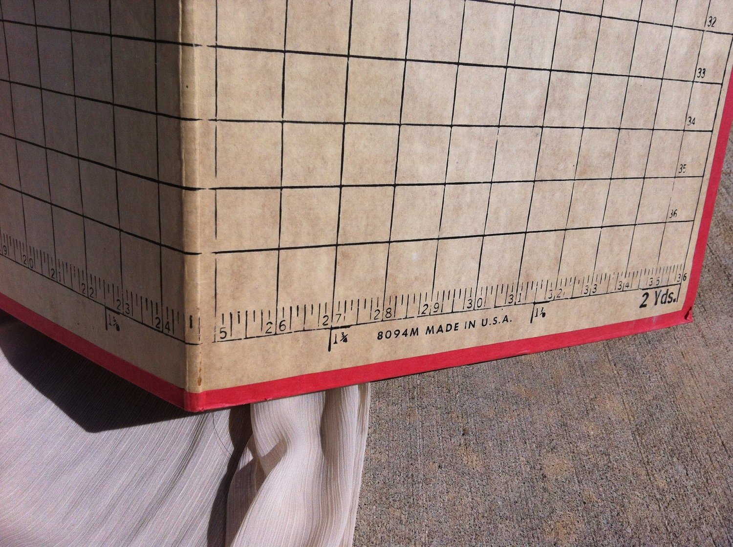 Vintage Pattern/Sewing Cutting Board 40 x72 Folds